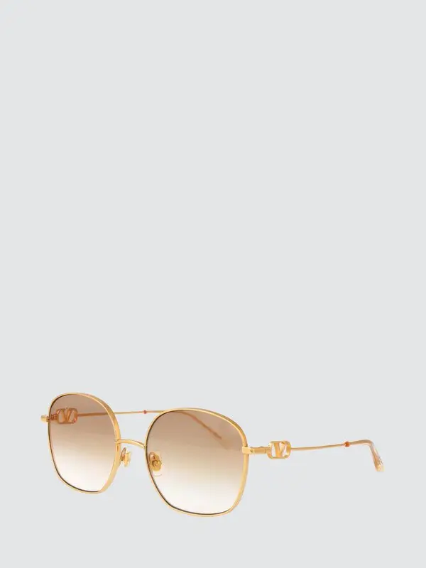 Valentino Garavani Oval Frame Sunglasses - Pink