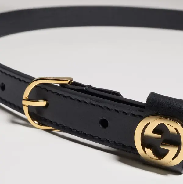 Gucci Interlocking G Leather Belt
