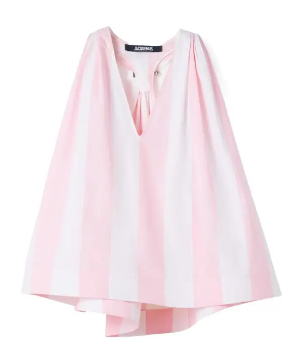 Jacquemus Norma Striped Trapeze Top - No