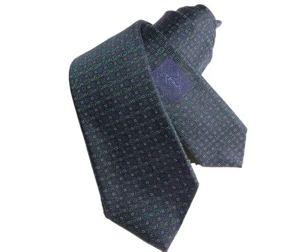 Gucci Interlocking G Silk Jacquard Tie - Blue