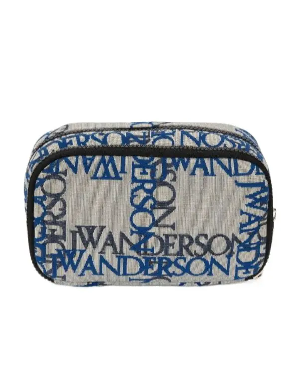 J.W.ANDERSON Jw Anderson Double Zipped Logo-jacquard Pouch