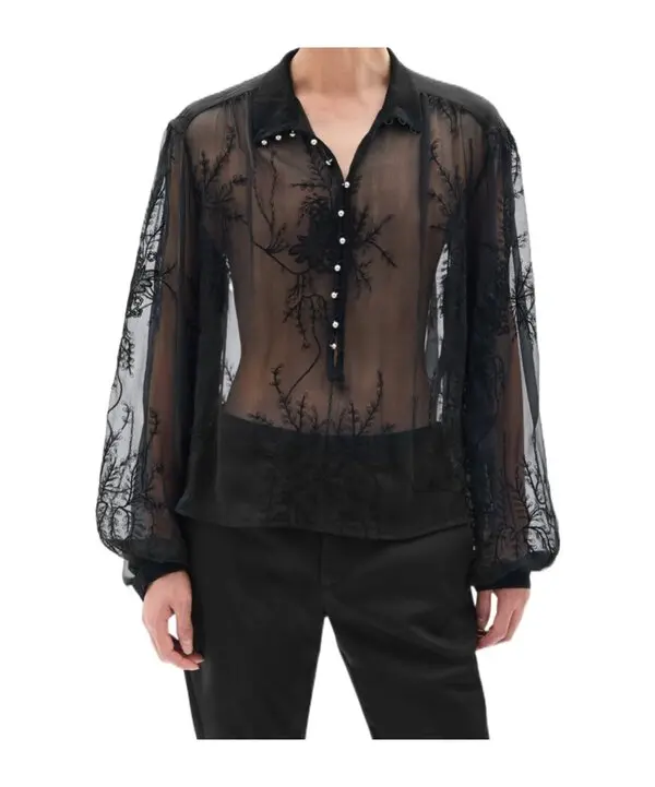ANN DEMEULEMEESTER Thorald Cropped Serafino Top