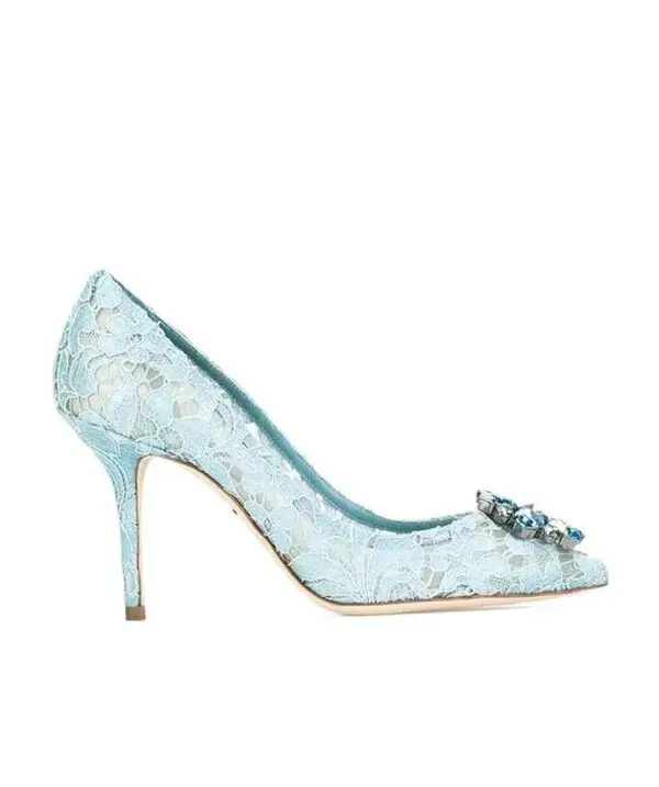 Dolce & Gabbana Embellished Lace Stilettos