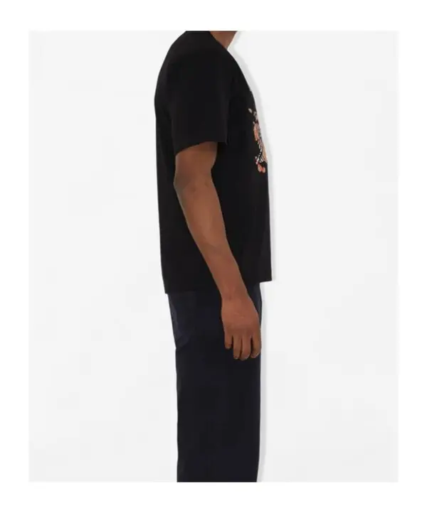 Burberry Logo Detailed Crewneck T-shirt - Black