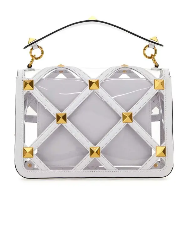 Valentino Garavani Roman Stud Foldover Top Crossbody Bag