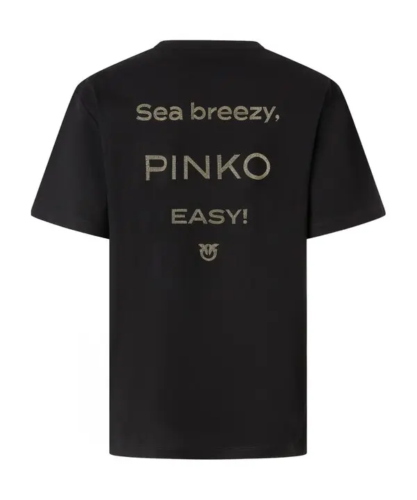 Pinko Logo Detail Crew Neck T-shirt
