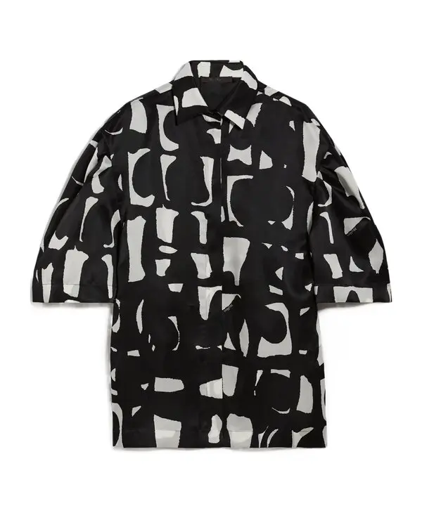 Max Mara All-over Patterned Short-sleeved Top