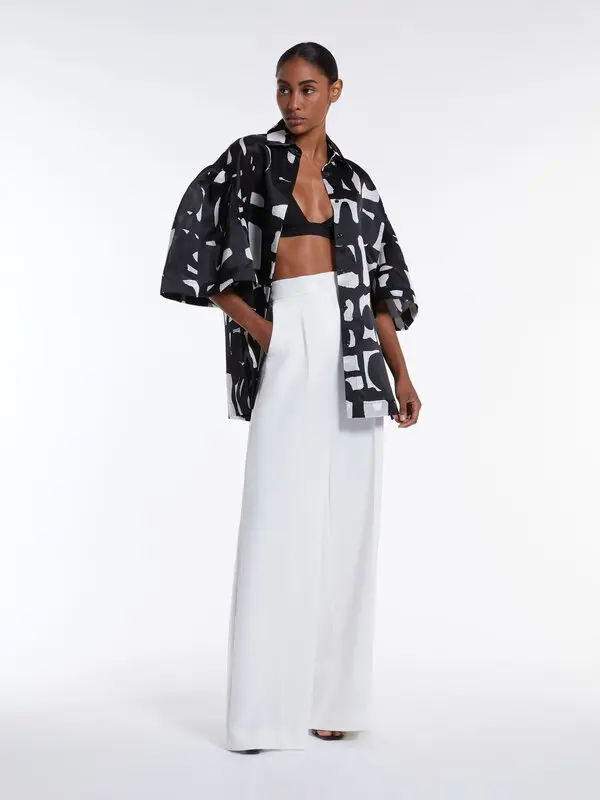 Max Mara All-over Patterned Short-sleeved Top
