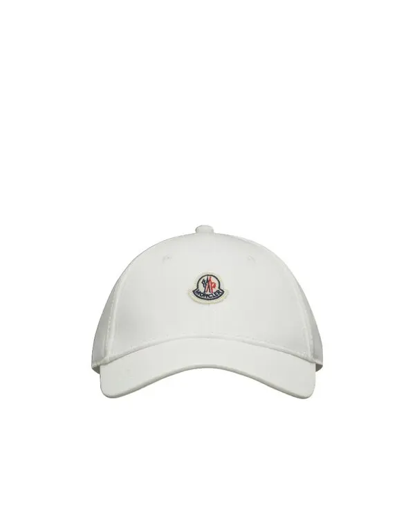 Moncler Gabardine Baseball Cap - White