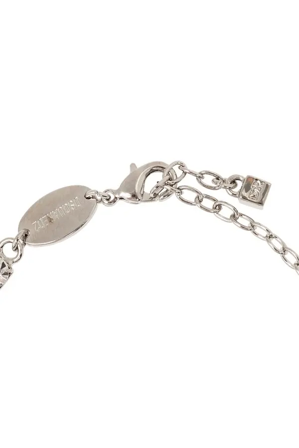 Dsquared2 Crystal-embellished Logo Charm Bracelet