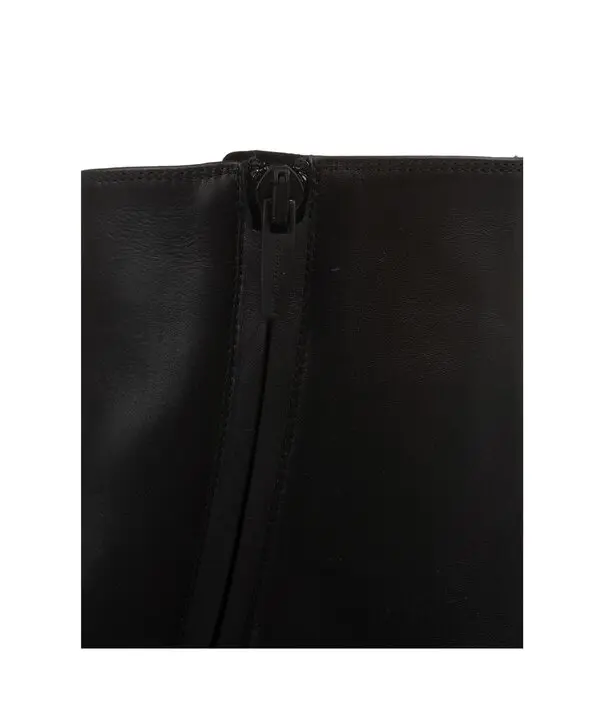 GIANVITO ROSSI Leather Ankle Boots - Black