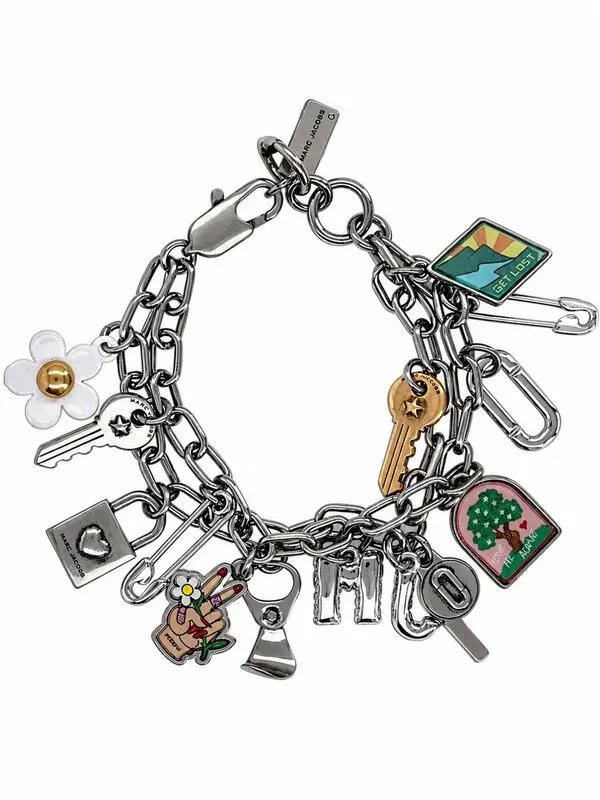 Marc Jacobs Pop America" Charm Bracelet - Silver