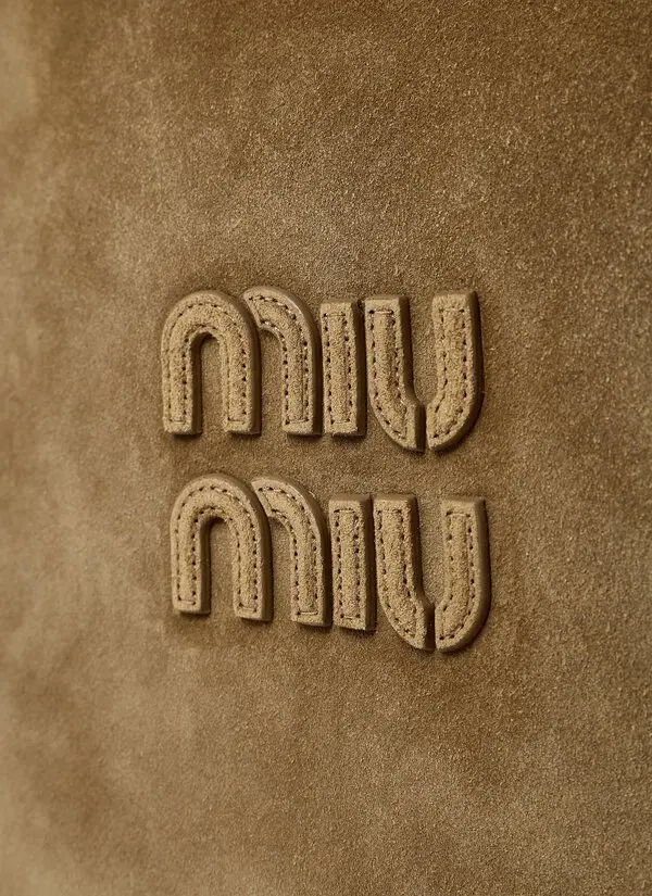 Miu Miu Suede Shoulder Bag - Multicolor