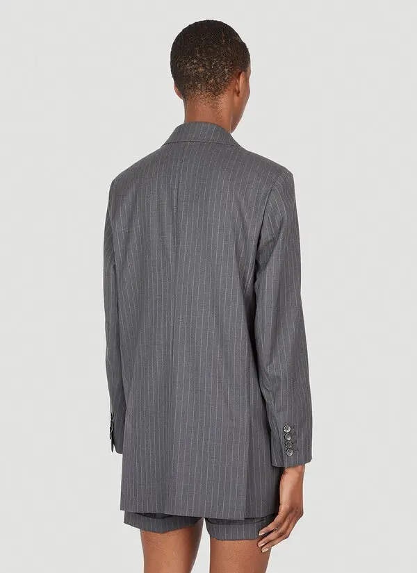 Max Mara Pinstriped Wool Blazer