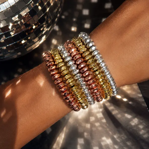 OUF! Disco Bead Bracelet - Yellow