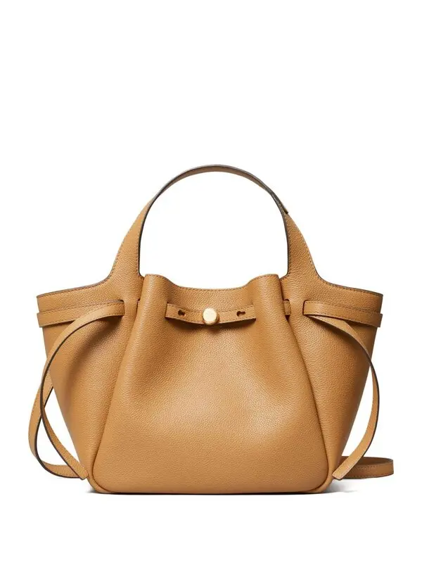 Tory Burch Romy Small Leather Tote - Brown