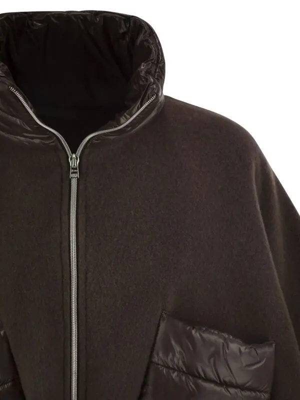 Herno Wool And Nylon Down Jacket - Brown