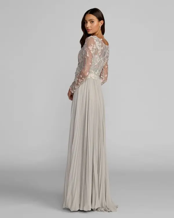 Mac Duggal Embroidered A-line Gown