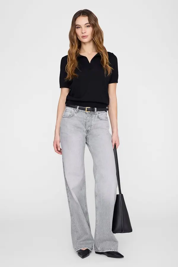 ANINE BING Moni Polo Sweater
