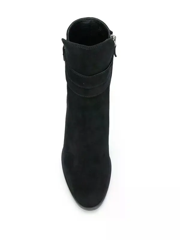 TOD'S Goat Skin Buckle Detail Ankle Boots