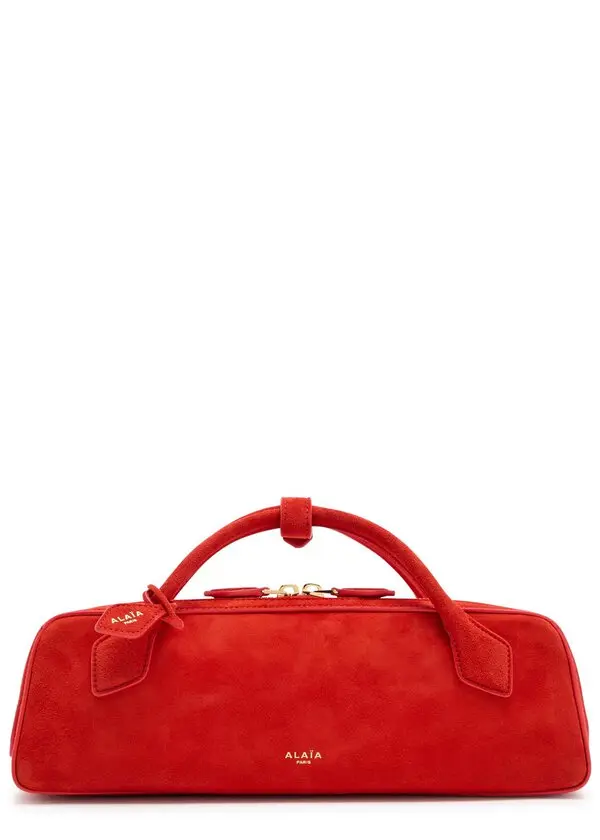 Alaïa Le Teckel Suede Clutch - Orange
