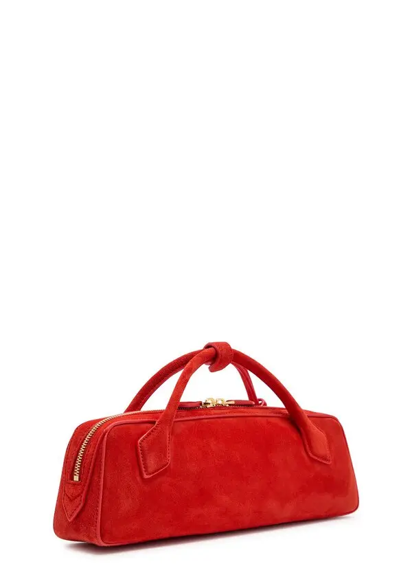 Alaïa Le Teckel Suede Clutch - Orange