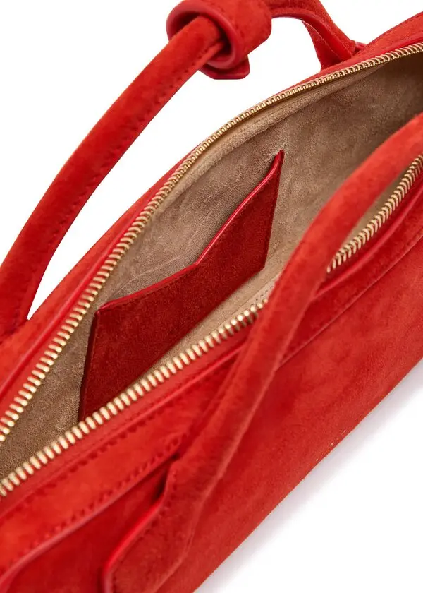 Alaïa Le Teckel Suede Clutch - Orange