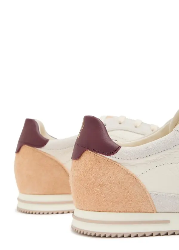 Brunello Cucinelli Panelled Grained Leather Sneakers