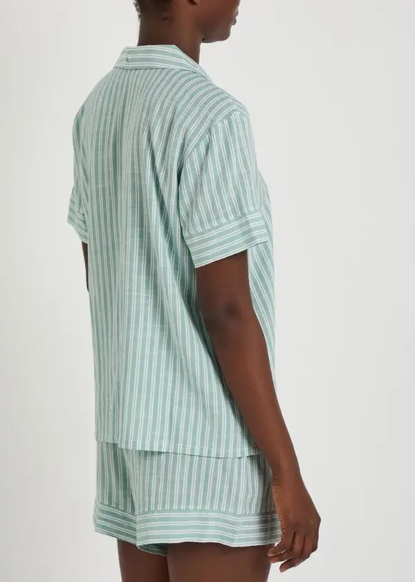 Eberjey Nautico Shortie Woven Pyjama Set