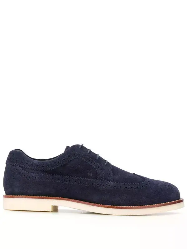 Hogan Contrast Rubber Sole Brogues