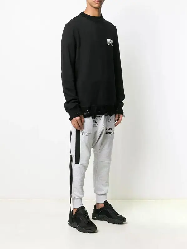 BEN TAVERNITI UNRAVEL PROJECT Distressed Logo Sweatshirt
