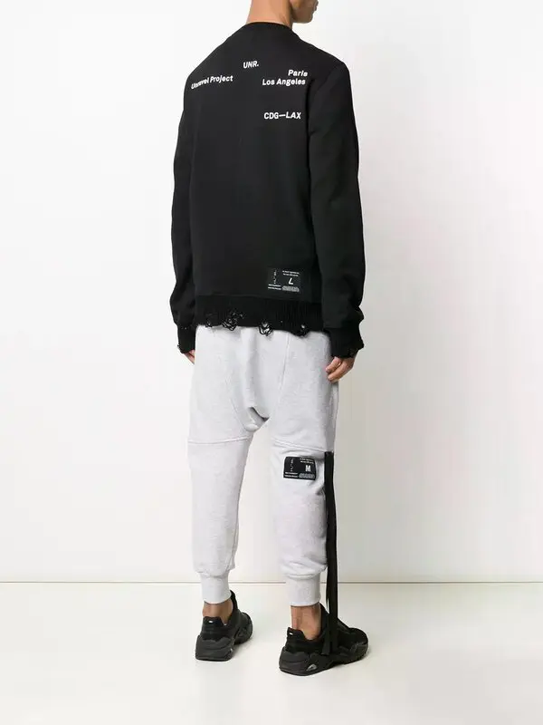 BEN TAVERNITI UNRAVEL PROJECT Distressed Logo Sweatshirt