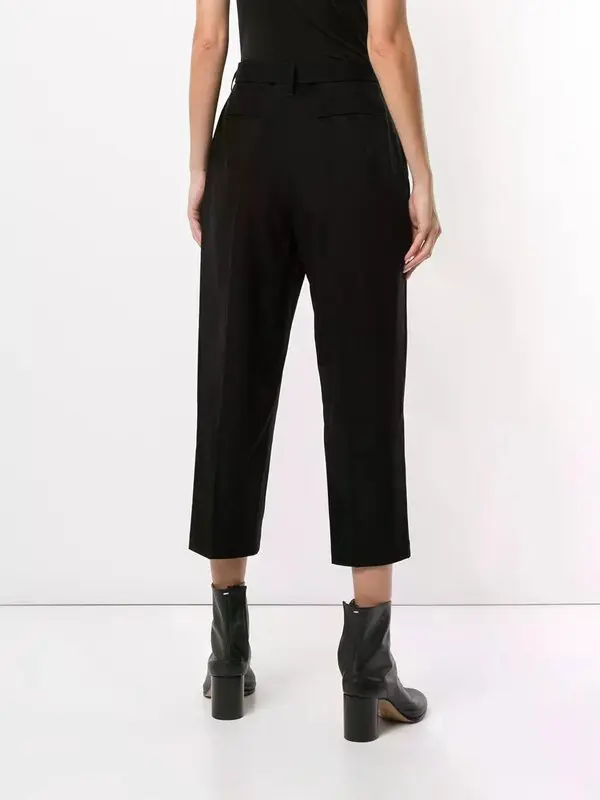 Yohji Yamamoto Cropped Tailored Trousers