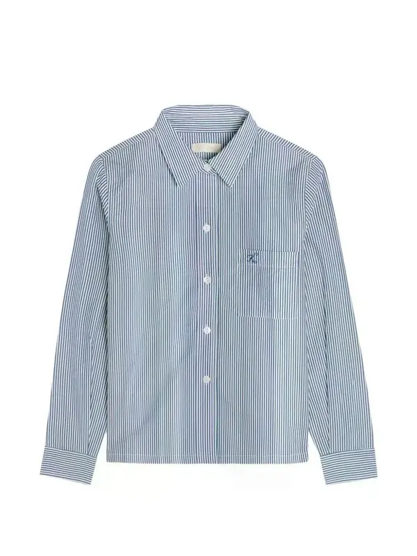 Suzie Kondi Striped Shirt With Logo Embroidery