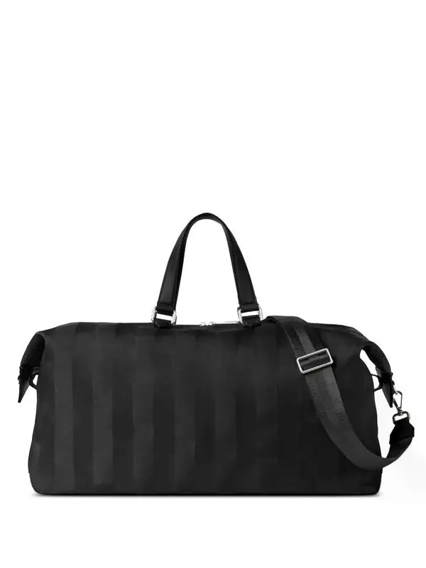 Fendi Pequin Stripe Tote Bag - Black