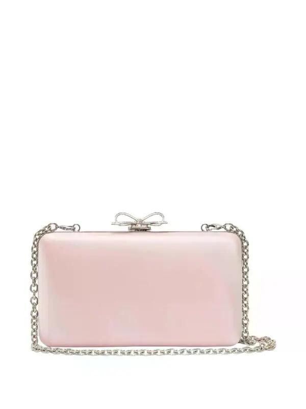 SELF-PORTRAIT Bow Detail Clutch Bag