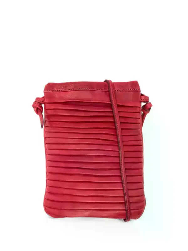 SOMMET Paloma Rows Pleated Leather Shoulder Bag
