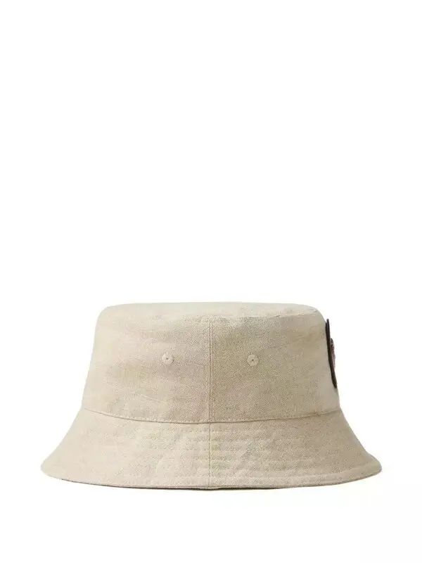 Versace Cotton & Linen Blend Bucket Hat