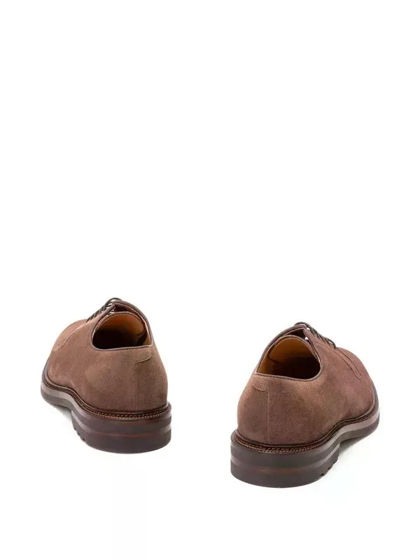 Brunello Cucinelli Suede Derby Shoes - Brown