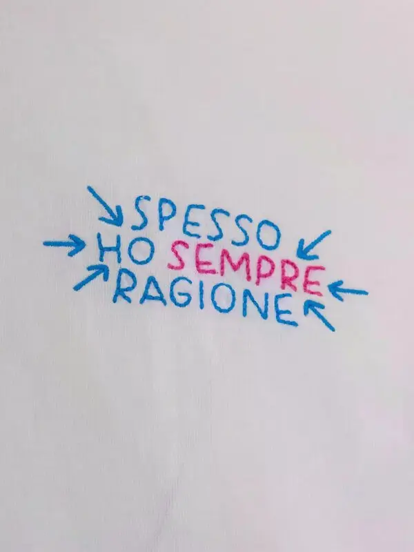 MC2 SAINT BARTH Emilie I'm Often Always Right" T-shirt - White