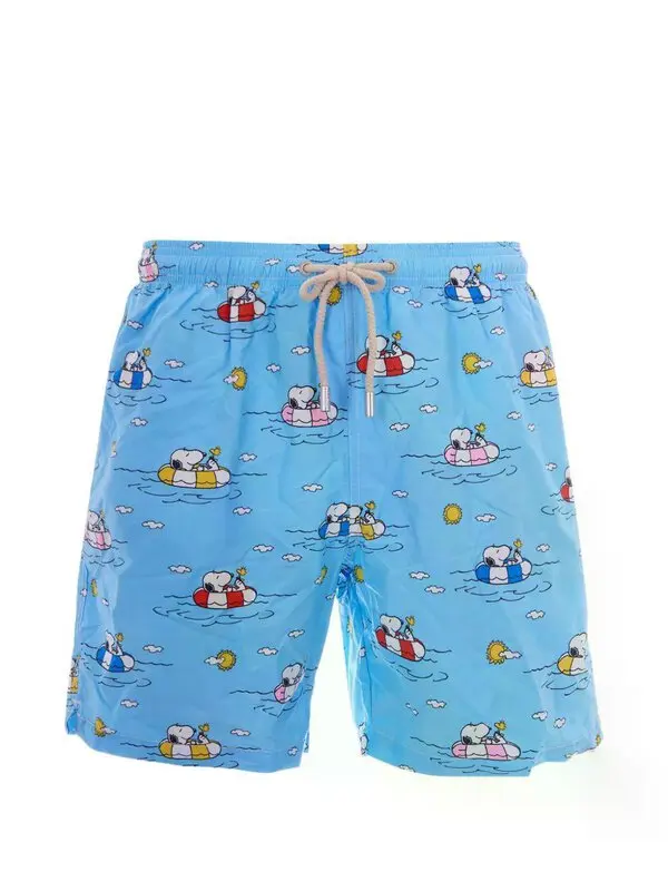 MC2 SAINT BARTH Lighting Snoopy Chill Yacht Costume Swim Shorts - Blue
