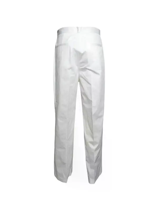 SOLOTRE Pressed-crease Straight-leg Trousers