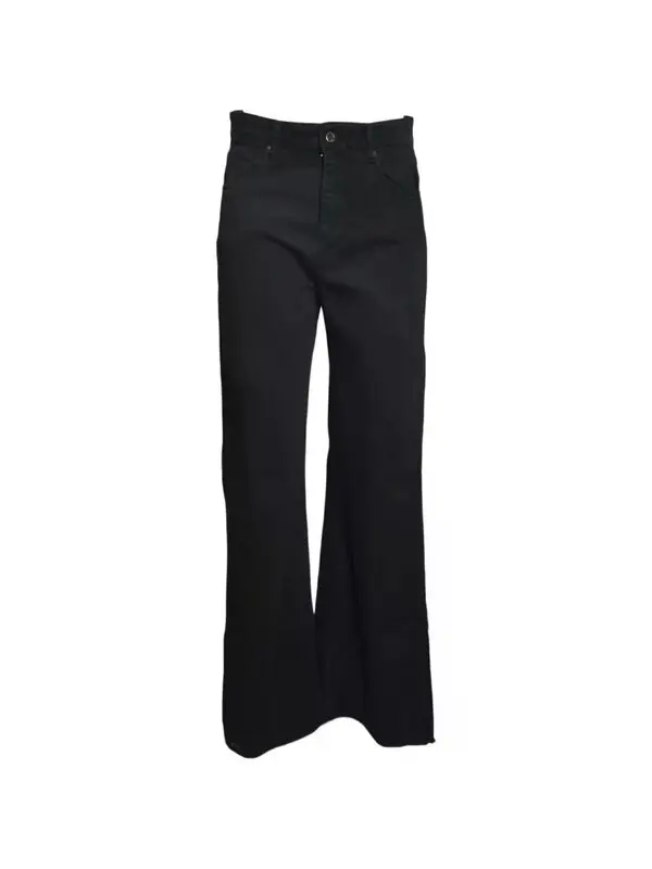 SOLOTRE Logo Patch Wide-leg Jeans