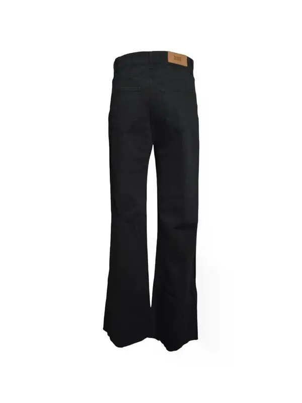 SOLOTRE Logo Patch Wide-leg Jeans