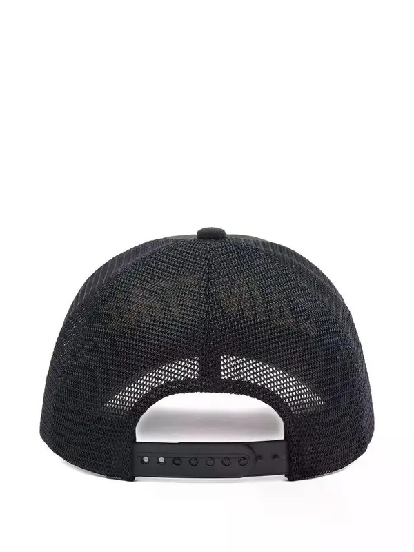 SAINT MXXXXXX Embroidered Mesh Cap - Black