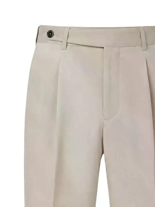 PT TORINO Pleated Turn-up Trousers
