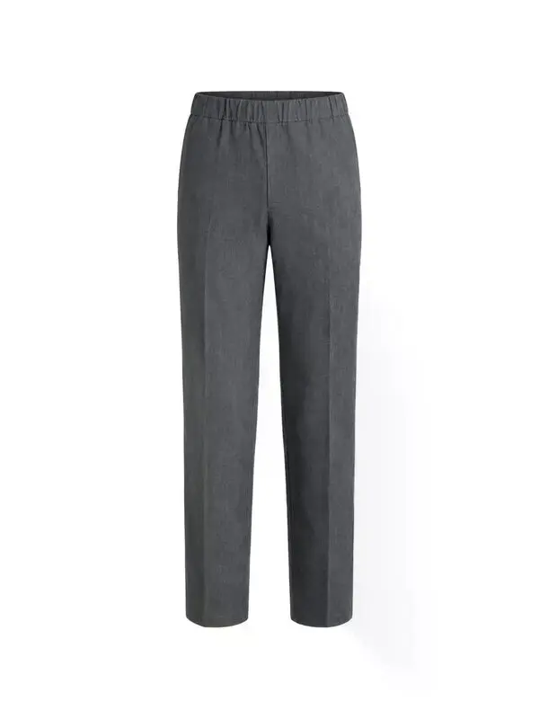 LARDINI Elasticated-waistband Pressed-crease Trousers