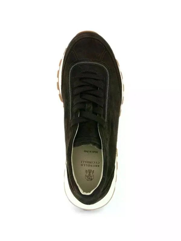 Brunello Cucinelli Monili Suede Sneakers