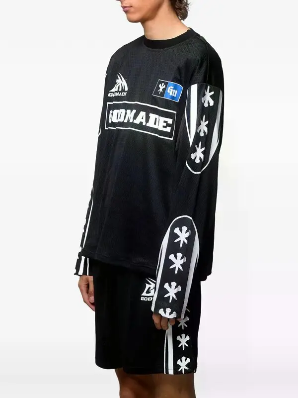 GODMADE Logo Detail Long Sleeve T-shirt