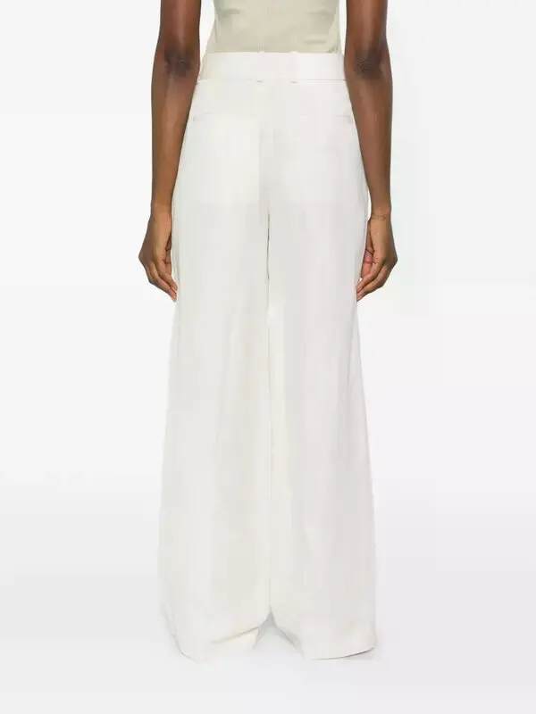 JOSEPH Beige Wide-leg Trousers